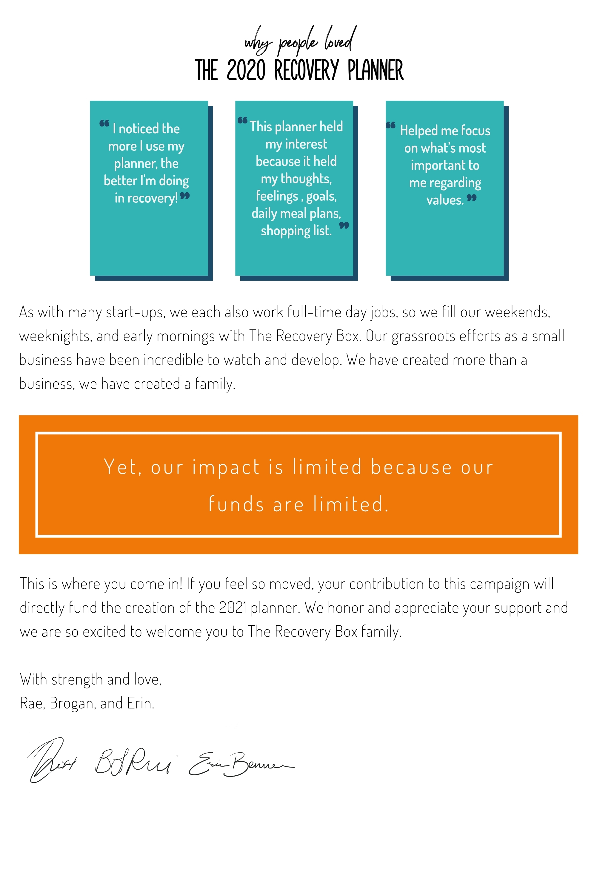 The Recovery Planner | IFundWomen