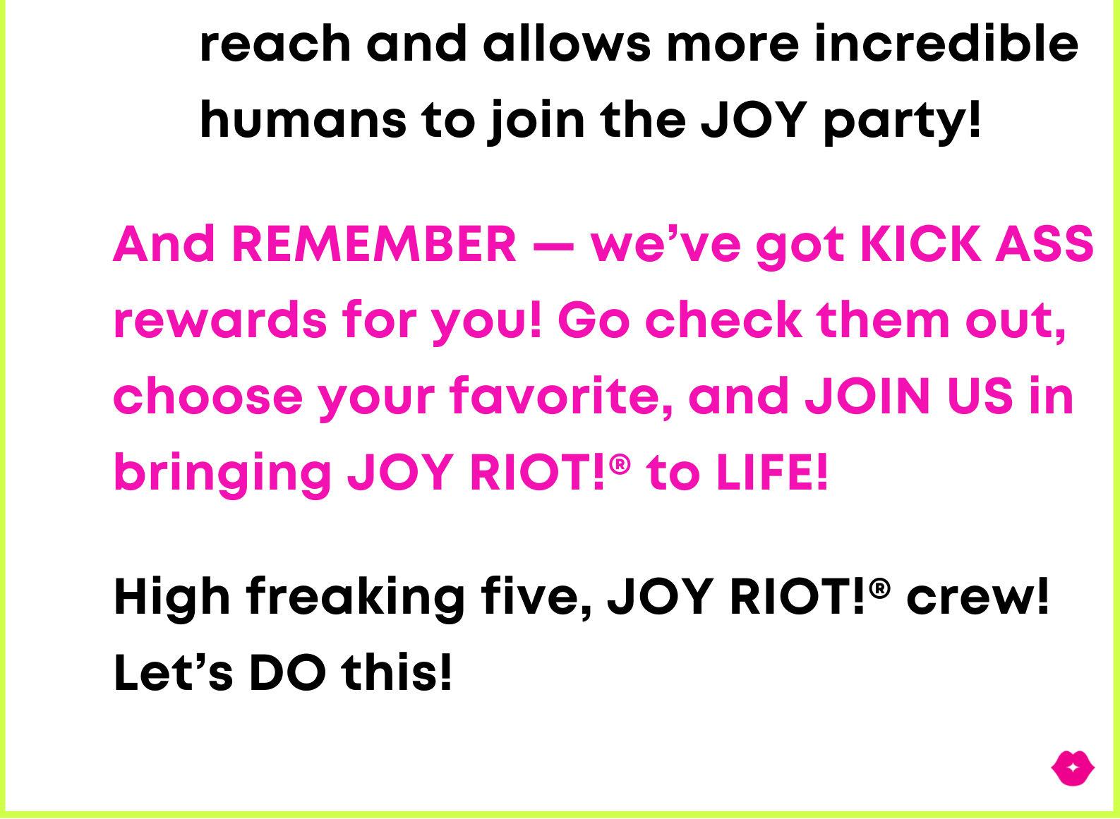 JOY RIOT! | IFundWomen